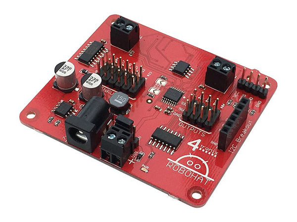 4tronix Robohat Robot Controller For Raspberry Pi Smalldevices